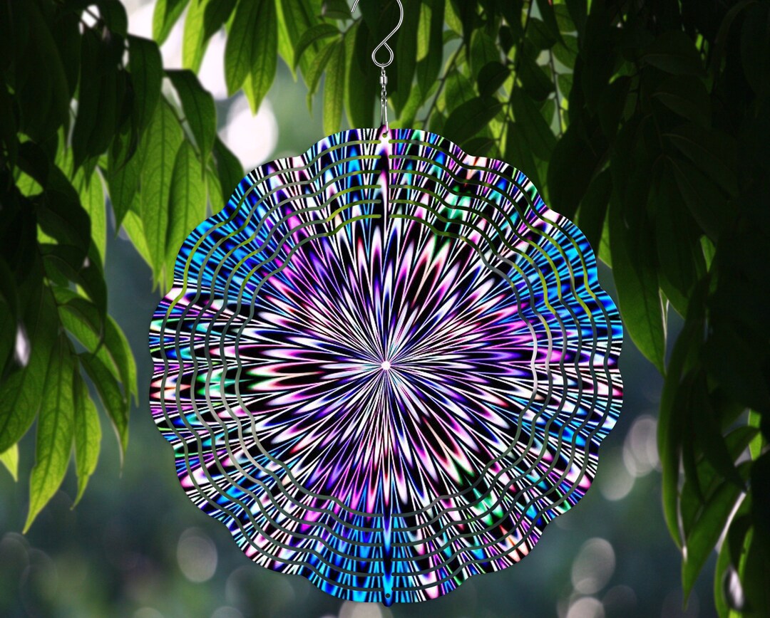 Optical Illusion V8 3, 6, & 10inch Wind Spinner Layered Moving Spiral ...