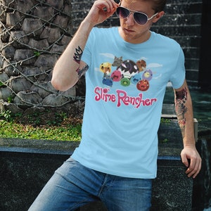 Slime Rancher T-shirt Unisex Mens Adult Cotton Slimes Tarr Video Game ...