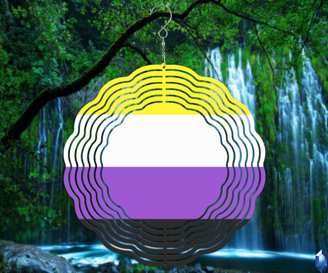 Non-binary Pride Flag 3, 6 & 10inch Wind Spinner LGBTQIA+ Community ...