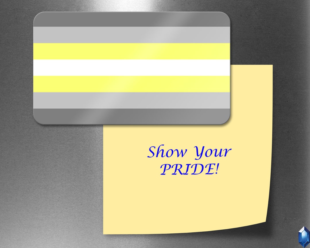 Demigender Pride Flag Fridge Magnet LGBTQIA+ Community Show Your Love ...