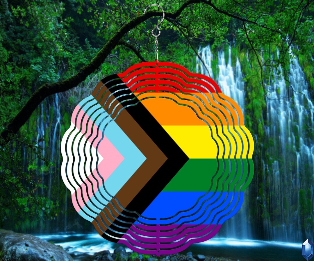 Progressive Pride Flag 3, 6, & 10inch Wind Spinners LGBTQIA+ Community ...