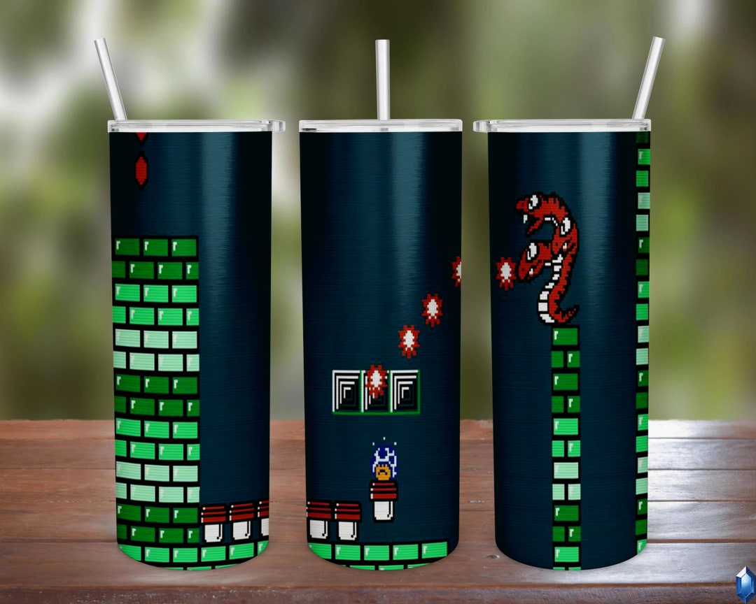 Super Mario Bros 2 Toad Vs Tryclyde 20oz 30oz Stainless Steel Tumbler ...