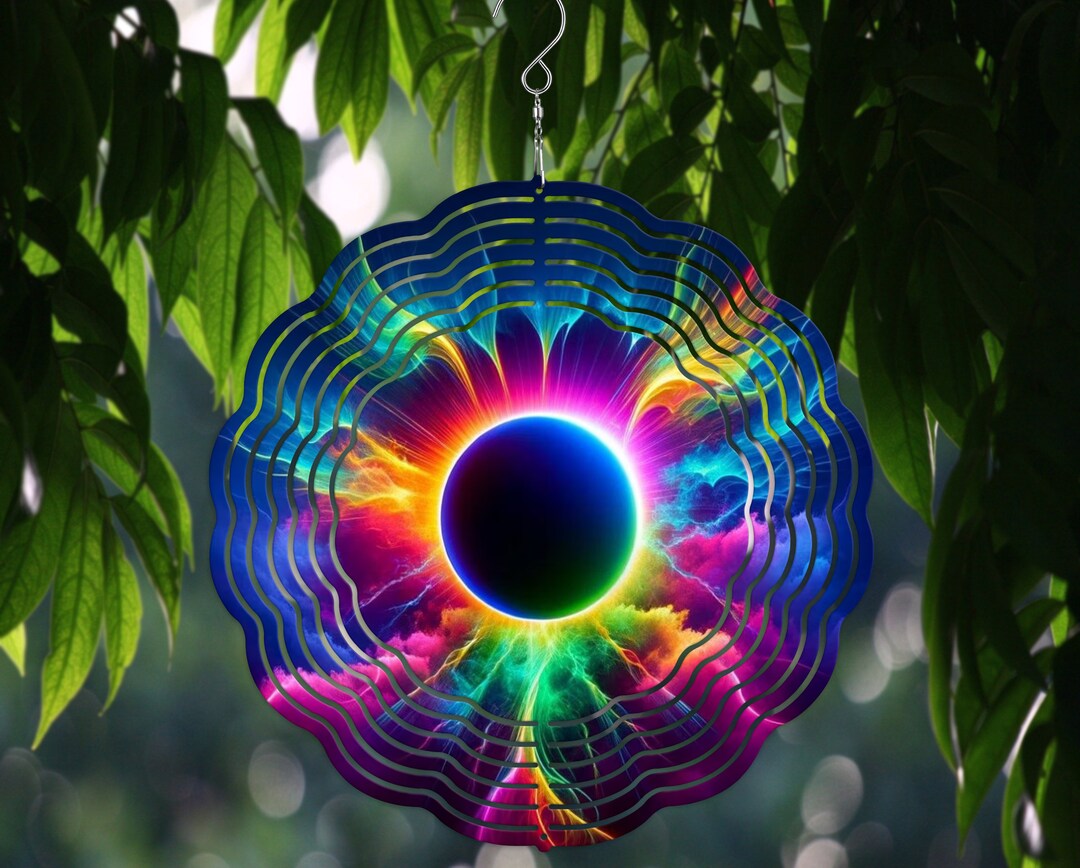 Colorful Eclipse 3, 6, & 10inch Wind Spinners Birthday Christmas Gift ...