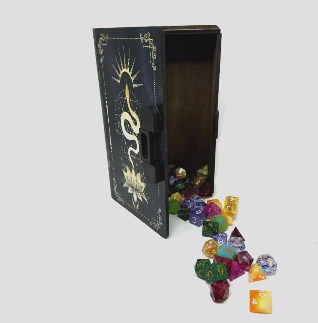 Book of Shadows Wooden Bookend Secret Stashbox Library Book Nook Decor ...