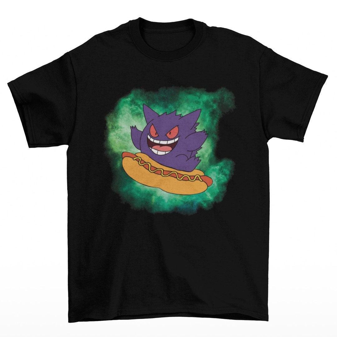 Gengar Hotdog Glizzy Galaxy Background T-shirt Unisex Cotton TV Sizes ...