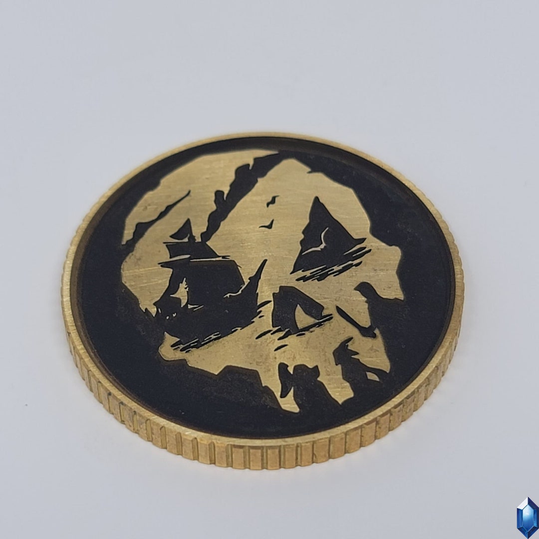 Pirate Skull Metal Coin Collectible Challenge Coin EDC Brass SOT ...