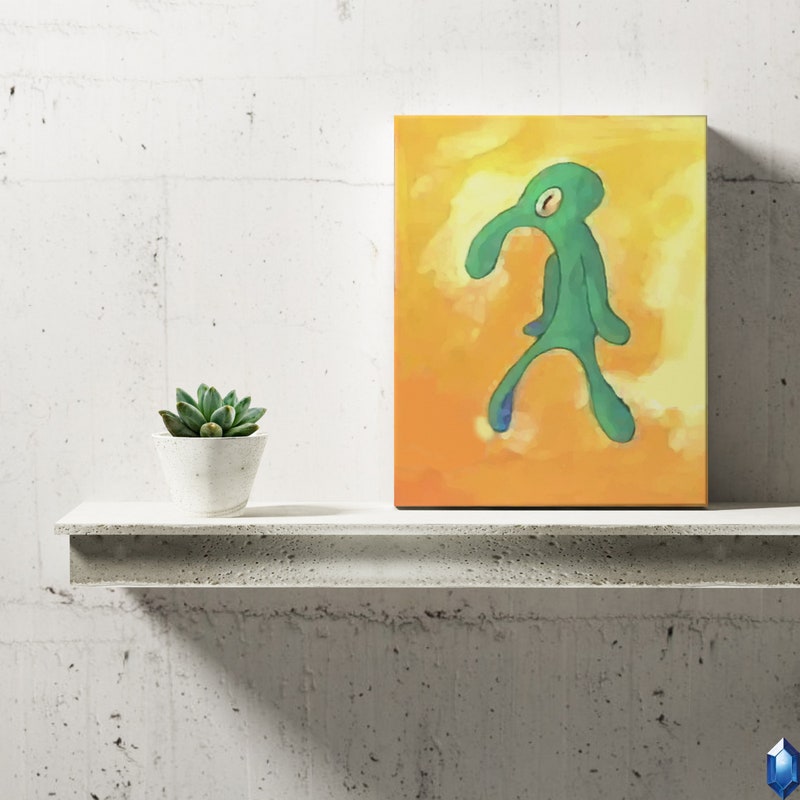 Squidward Painting - Etsy