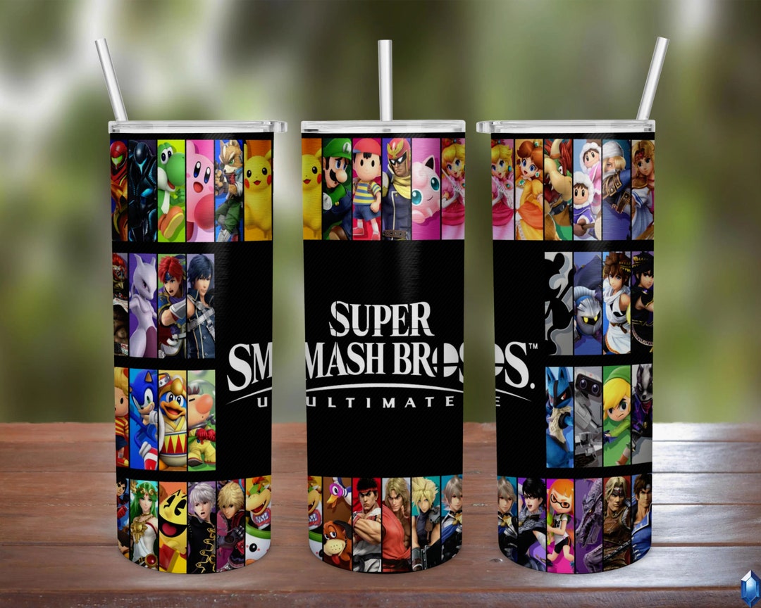 Super Smash Bros 20oz 30oz Stainless Steel Tumbler W/ Straw Lid 2022 - Etsy