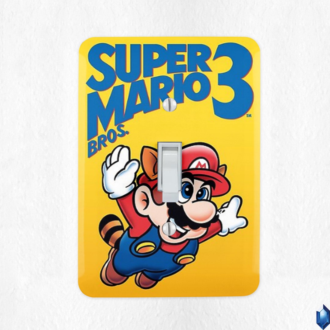 Super Mario Bros. 3 Light Switch Cover Plate Duplex Outlet Video Game ...