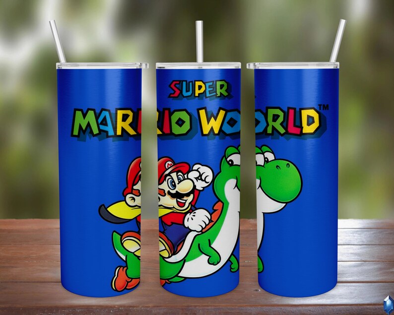 Super Mario World American Cover Art 20oz 30oz Stainless Steel - Etsy