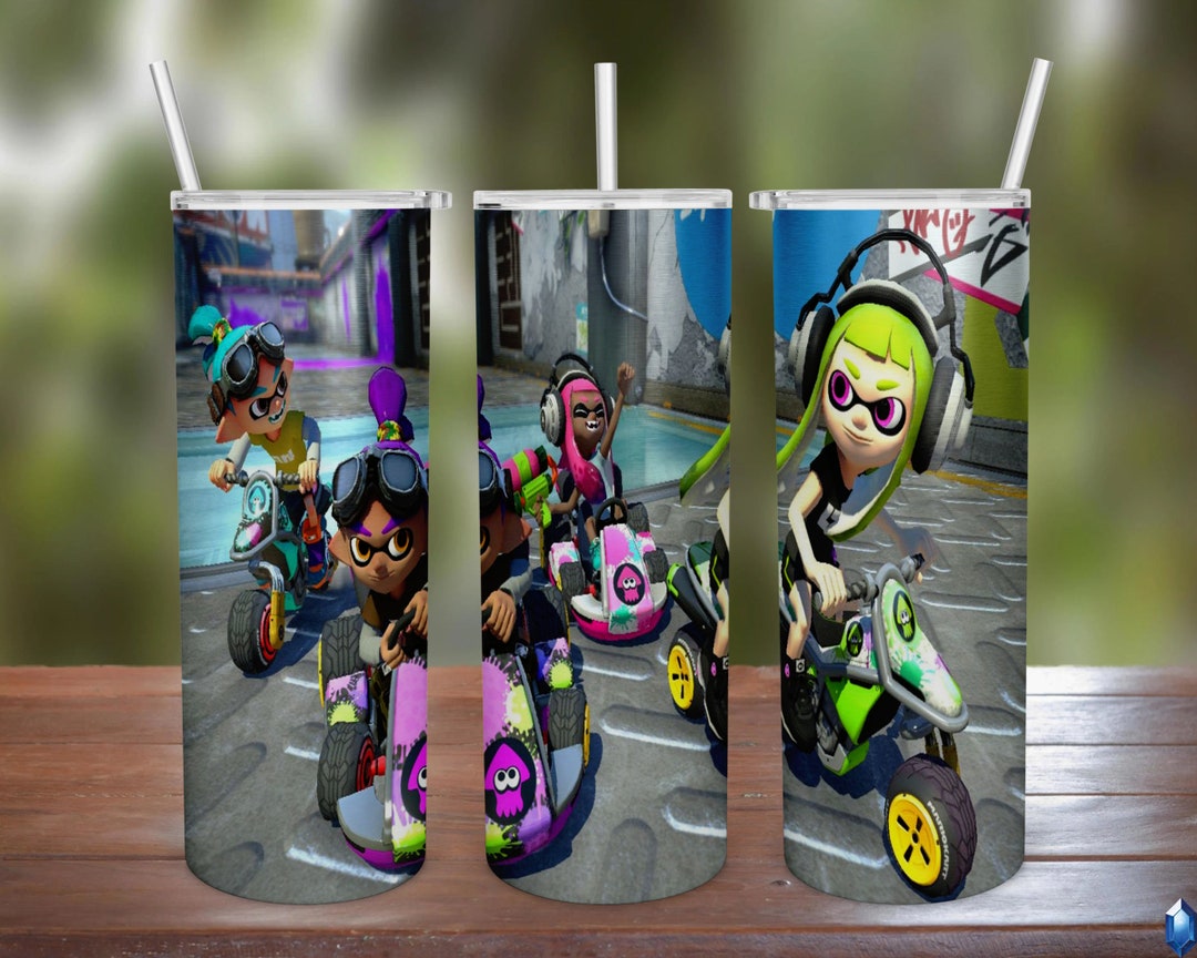 Mario Kart Inklings Splatoon 20oz 30oz Stainless Steel Tumbler W/ Straw ...