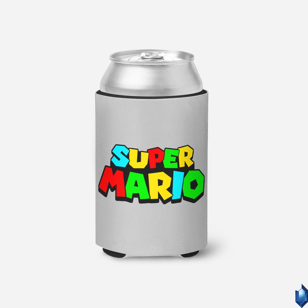 Super Mario Logo Cooler Colors Cozie Gift Beer Can Video Game Switch ...