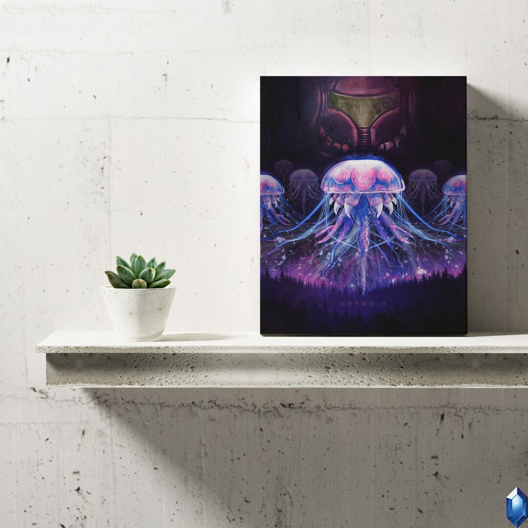 Metroid Canvas Art Painting Wall Prints Decor Hanging Gifts Samus Aran ...