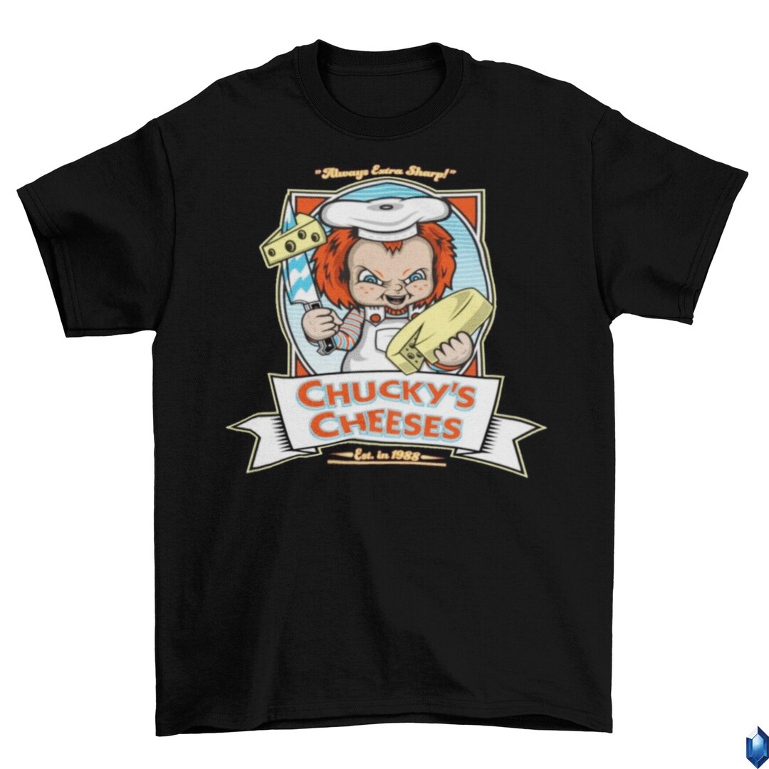Childs Play Chucky Cheeses T-shirt Unisex Cotton Adult Funny Halloween ...