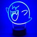 Boo LED Light Lamp Acrylic SMB1 Mario Bowser Ghost Castle SMW Night ...