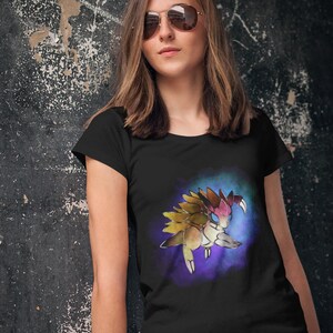 Sandslash Galaxy Background T-shirt Unisex Cotton TV Sizes Video Game ...