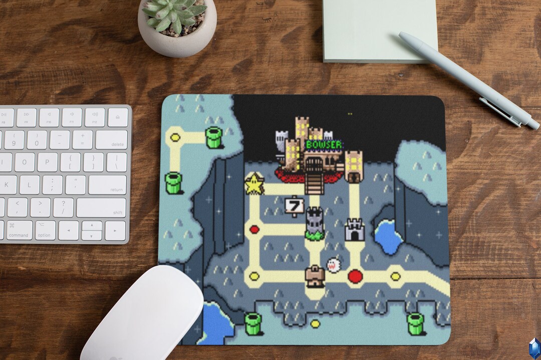 Valley of Bowser Mouse Pad Non-slip Computer Gaming Laptop NES PC SMW ...