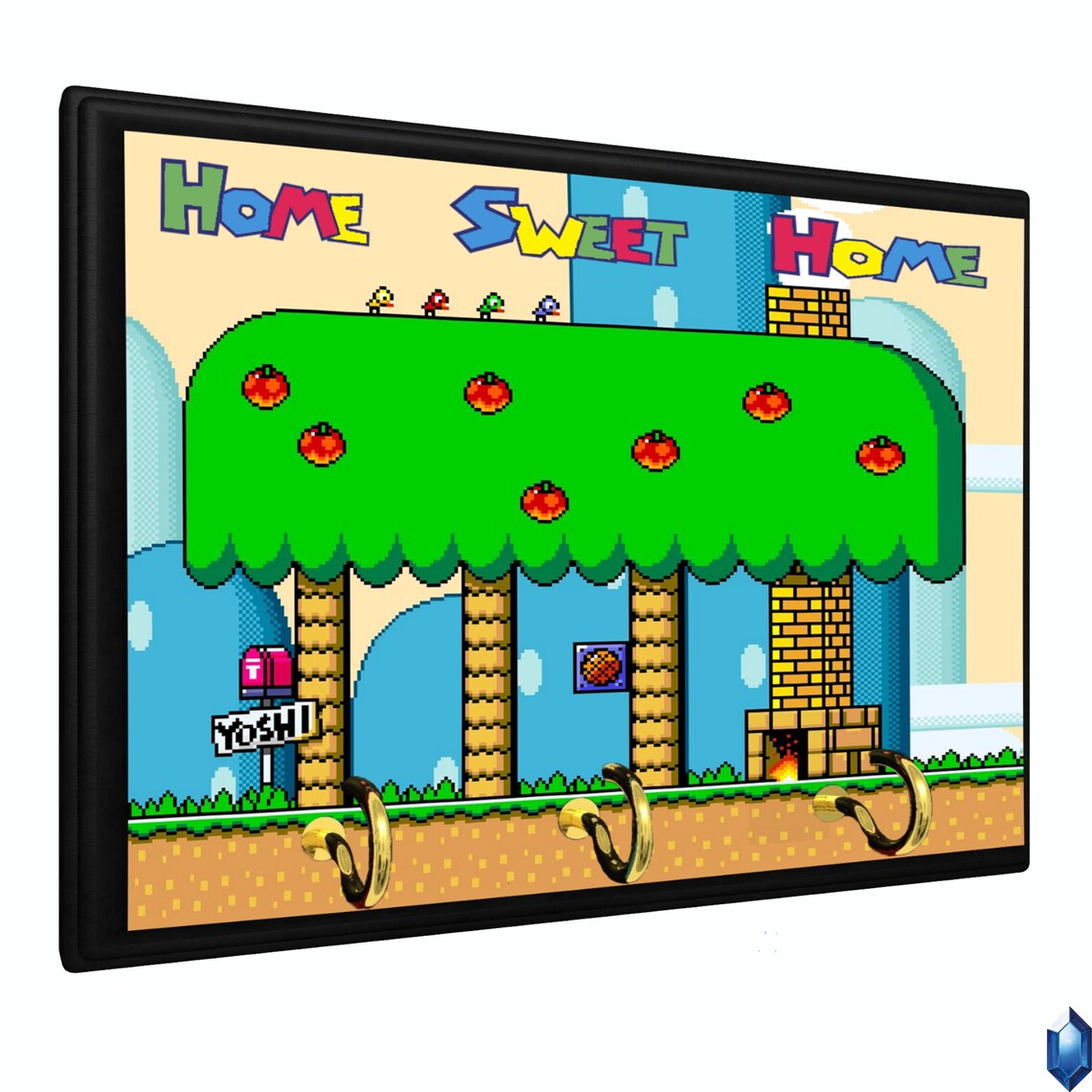 Super Mario World Key Holder Keys Organizer Hanger Video Game - Etsy
