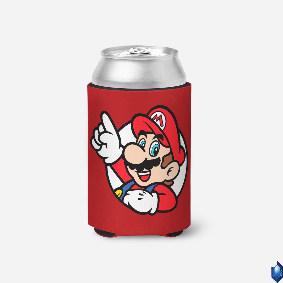Mario Waving Cooler Cozie Gift Beer Can Colors Video Game Switch 2022 ...