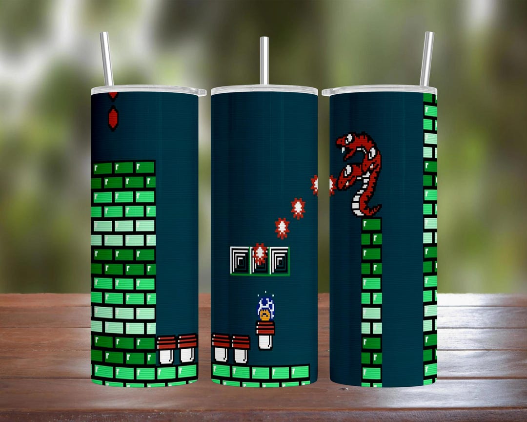 Super Mario Bros 2 Toad Vs Tryclyde 20oz 30oz Stainless Steel Tumbler ...