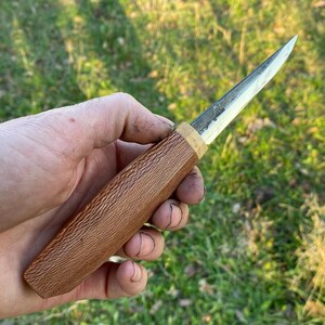 Sloyd Knife 80mm With Custom Handle-19, Wood Carving Knife, Spoon ...