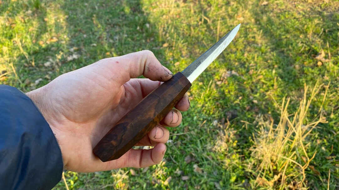 Sloyd Knife 80mm With Custom Handle-13, Wood Carving Knife, Spoon ...