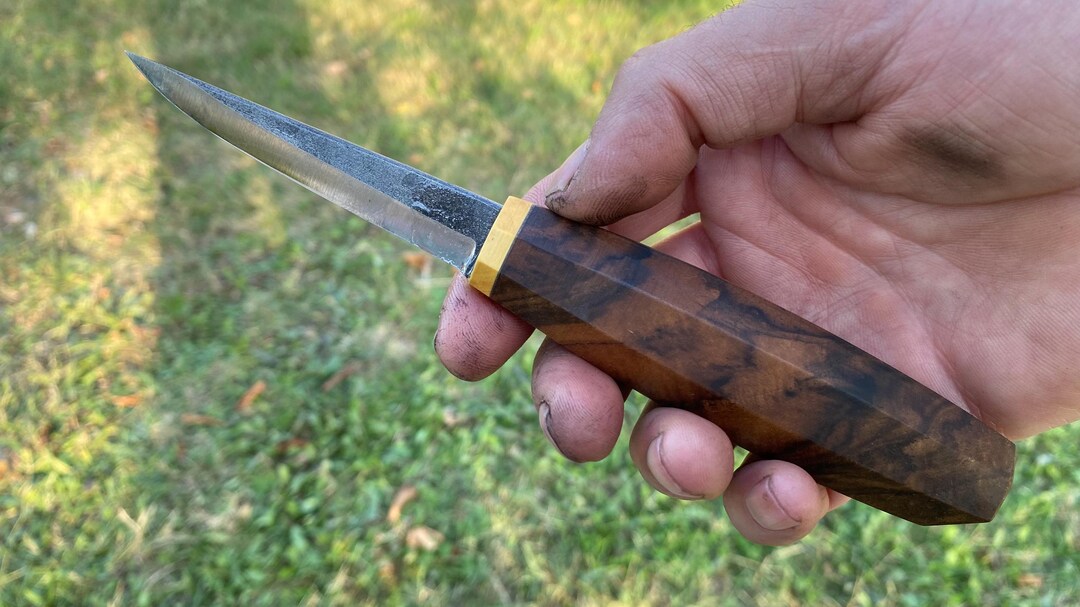 Sloyd Knife 80mm With Custom Handle-10, Wood Carving Knife, Spoon ...