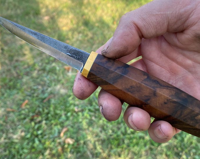Sloyd Knife 80mm With Custom Handle-10, Wood Carving Knife, Spoon ...