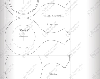 Large Kuksa Template 1, Wooden Cup Drawing, Guksi Template, Coffee Cup ...