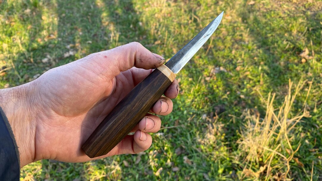 Sloyd Knife 80mm With Custom Handle-12, Wood Carving Knife, Spoon ...