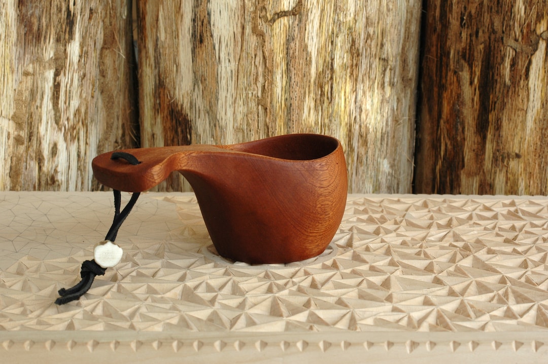 Scandinavian Kuksa, Hand Carved Cup, Wooden Mug, Camping Gear, Coffee ...