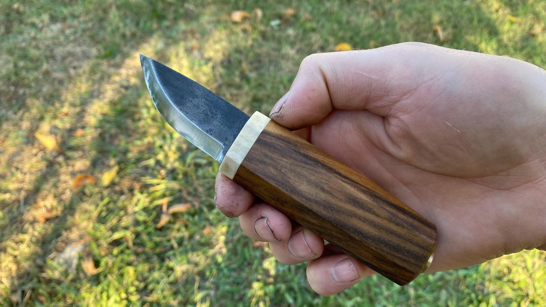 Mini Puukko Knife O1 Steel N:4, Camping Knife, Bushcraft Knife, Hunting ...