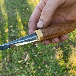 Sloyd Knife 80mm With Custom Handle-17, Wood Carving Knife, Spoon ...