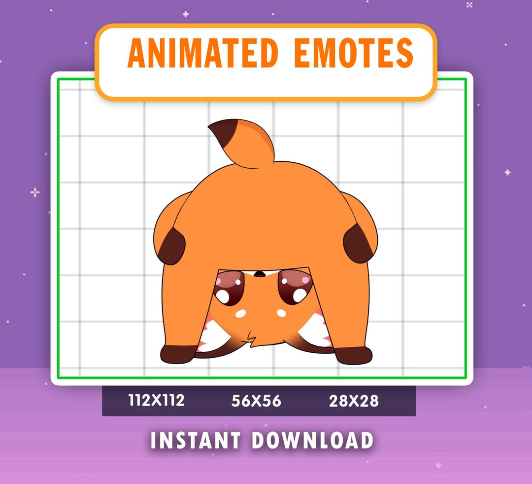 Animated Fox Fart Emote: Twitch, Discord, Youtube (digital File) - Etsy