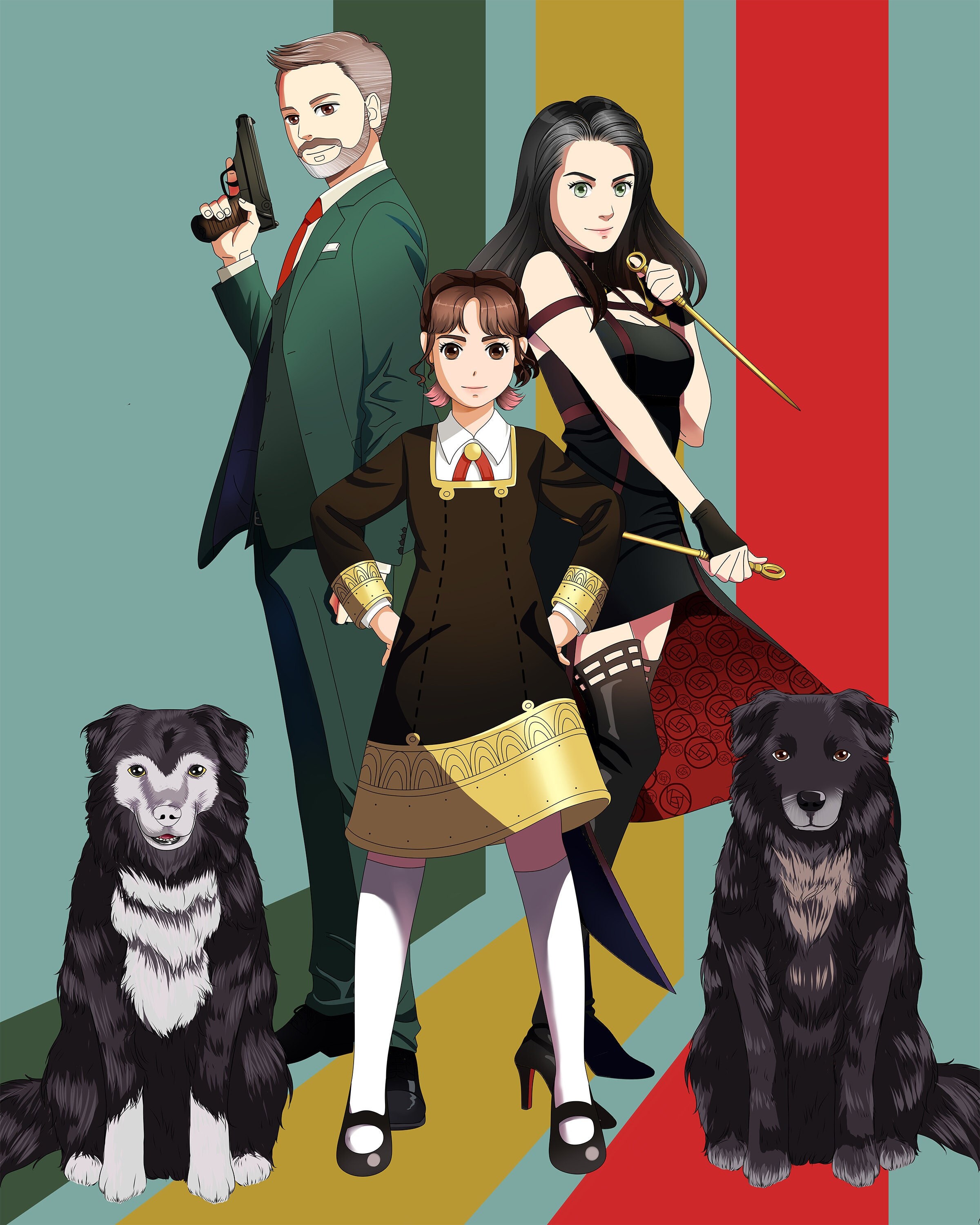 Anime Family Portrait