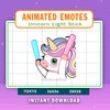 ANIMATED Unicorn Leave Emote for Twitch, Discord, Youtube, Animated ...