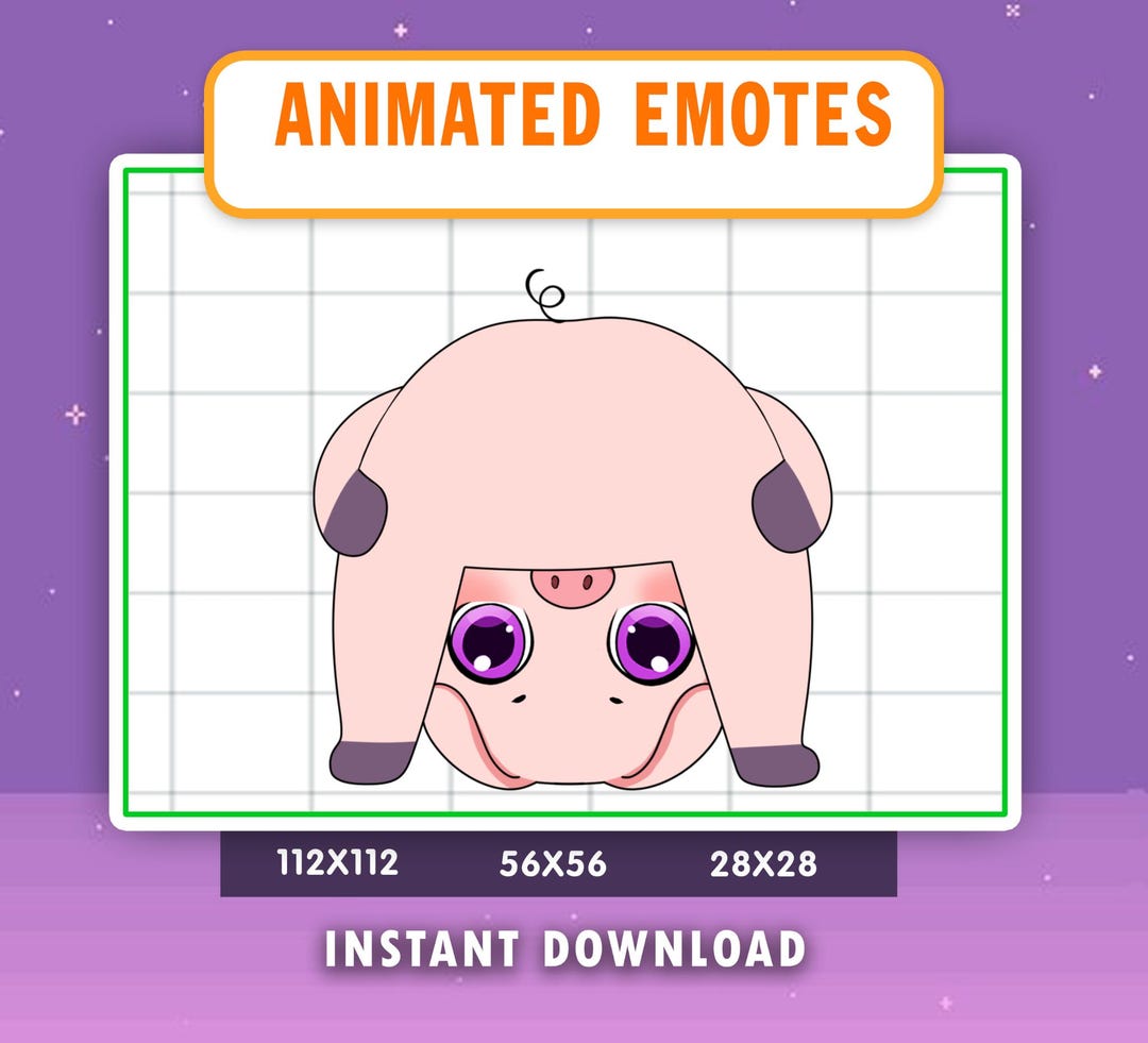 Animated Pig Fart Emote: Twitch, Discord, Youtube (digital File) - Etsy