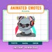 ANIMATED Koala DJ Emote for Twitch, Discord, Youtube, Animated Dance ...