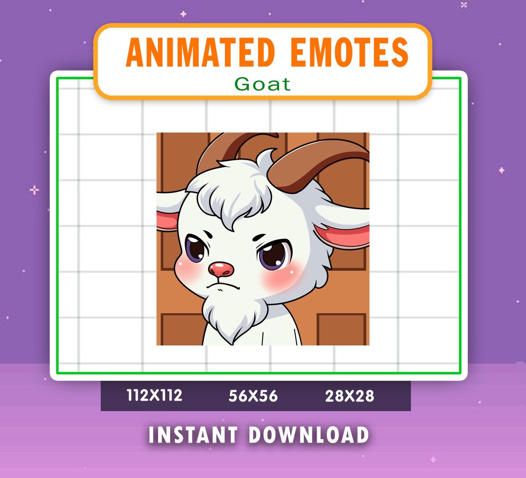 ANIMATED Goat Leave Emote for Twitch, Discord, Youtube, Animated Leave ...