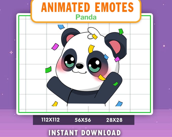Twitch Panda Emote | Cute Hype Emote for Twitch Subscribers | Youtube ...