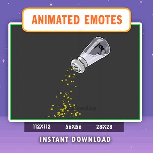 ANIMATED Salty Emote for Twitch, Discord, Youtube, Animated Salt Meme ...