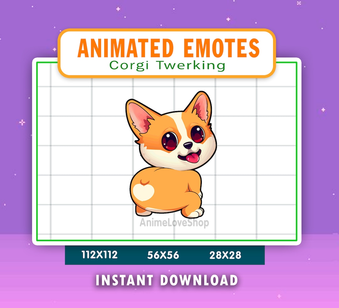 ANIMATED Corgi Dog Twerking Emote for Twitch, Discord, Youtube ...