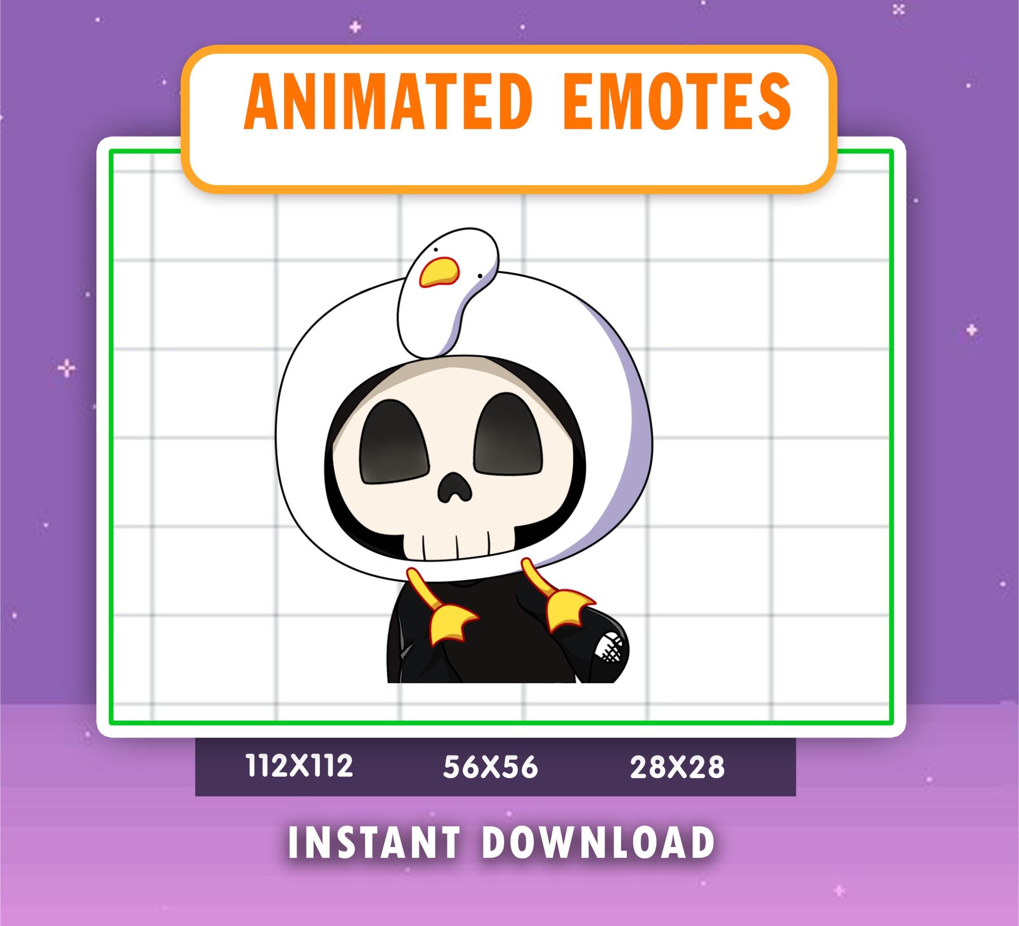 Animated Grim Reaper Wiggle Emote for Twitch, Discord, Youtube (digital ...