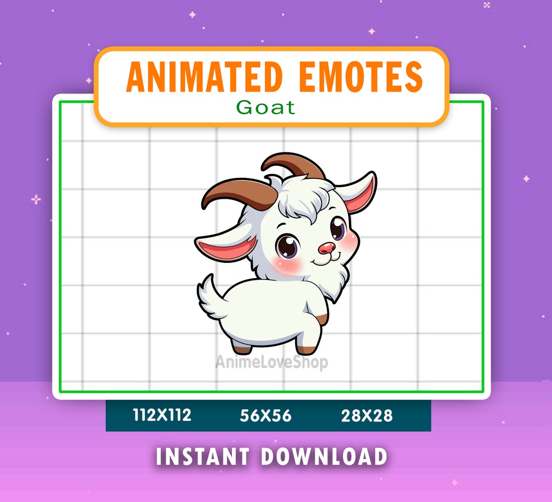 ANIMATED Goat Twerking Emote for Twitch, Discord, Youtube, Animated ...