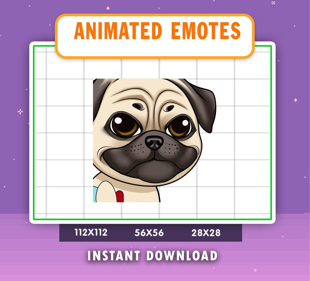 Animated Pug Spray Emote: Twitch, Discord, Youtube (digital File) - Etsy