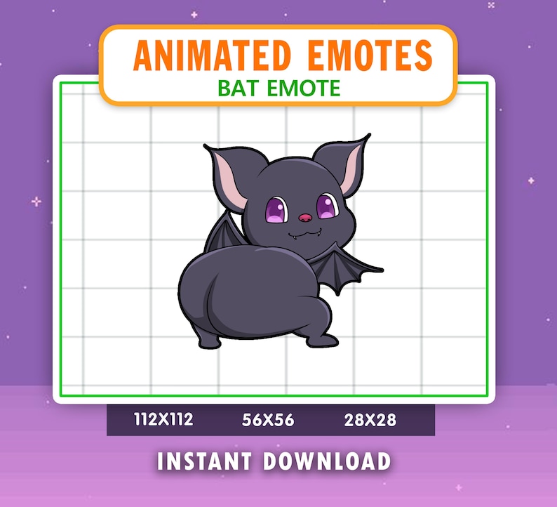 ANIMATED Bat Twerking Emote for Twitch, Discord, Youtube, Animated ...