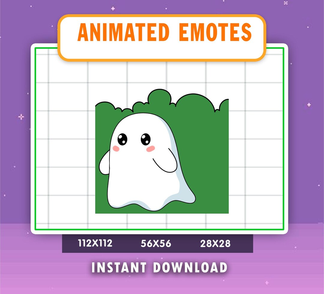 Animated Boo Lurk Emote for Twitch, Discord, Youtube, Ghost Emote, Lurk ...