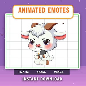 Animated Angry Goat Bomb Light up Emote: Twitch, Discord, Youtube ...