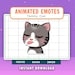 ANIMATED Tabby Cat BLBL/ Mlem Emote for Twitch, Discord, Youtube ...