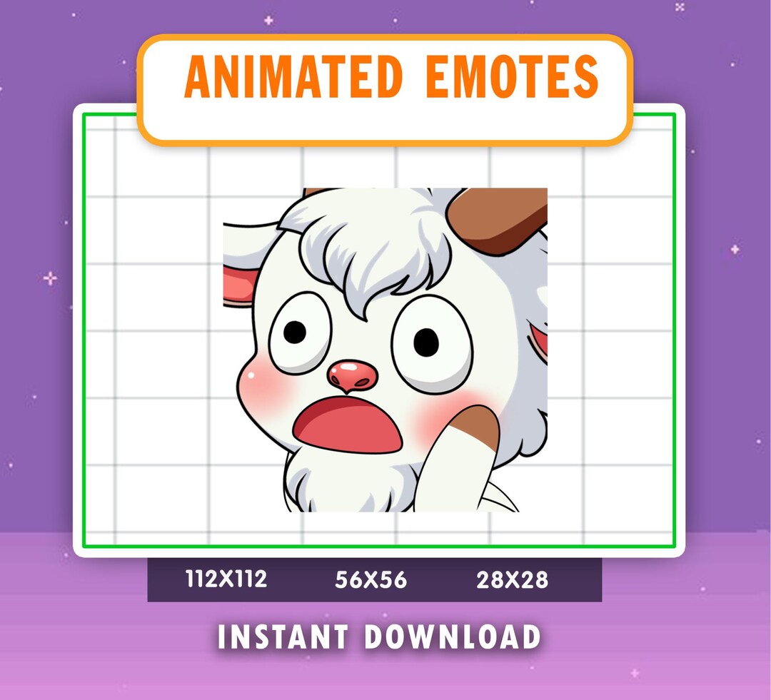 Animated Goat Shock Emote: Twitch, Discord, Youtube (digital File) - Etsy